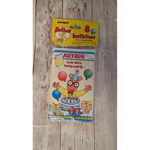 Unique Zone | Party Supplies | Vintage 997 Arthur Party Invitations W ...
